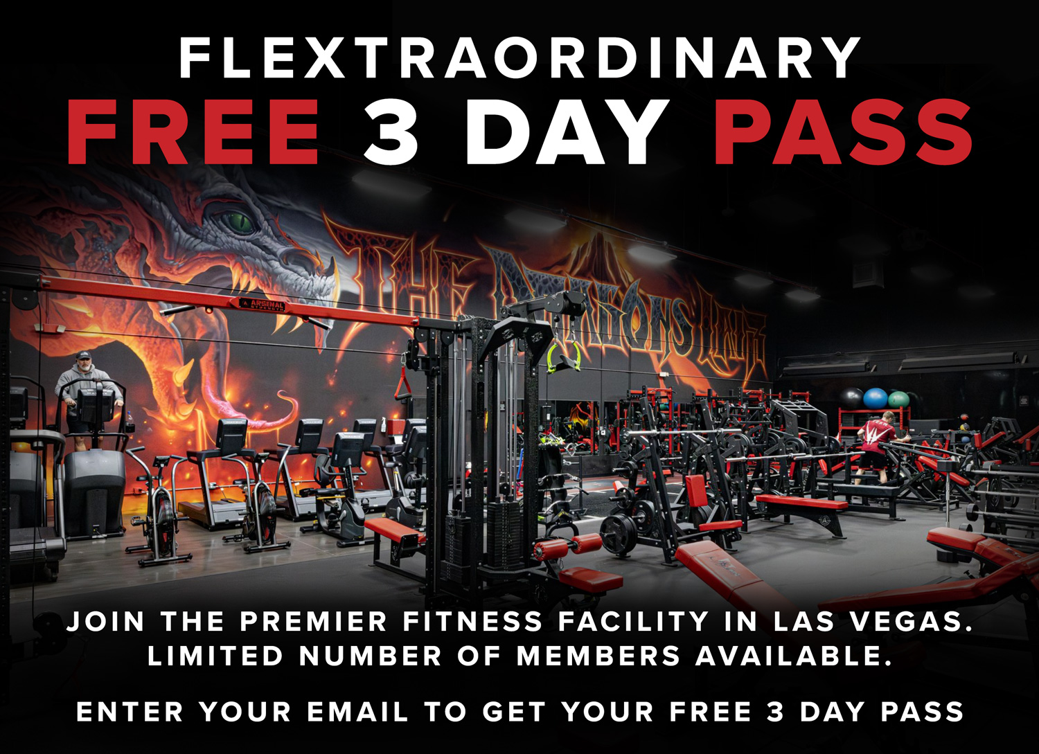 3 Day Pass Card - Dragon's Lair Gym - Las Vegas